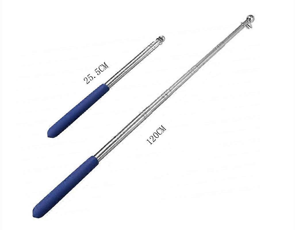 4 Feet (120cm) Telescopic Handheld Flagpoles, Portable Staff with Clips ...