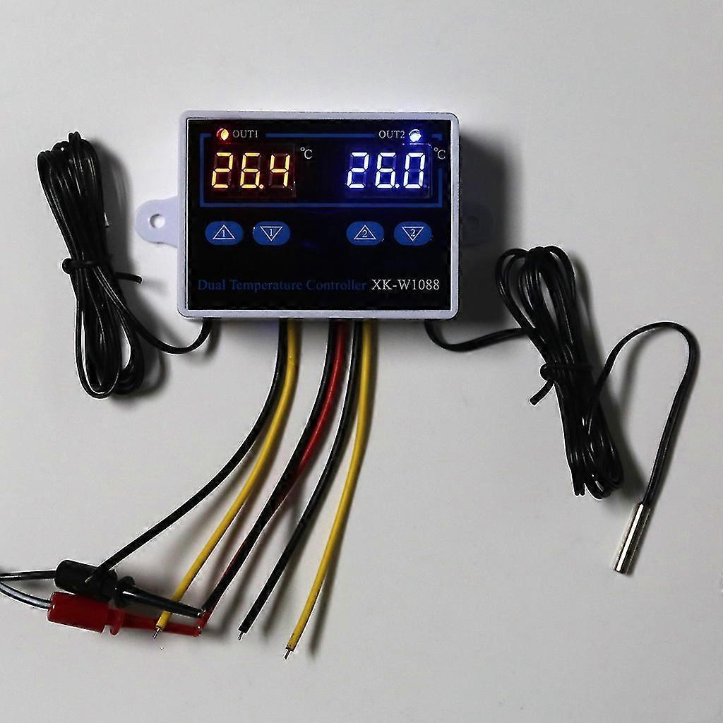 Dual Digital Thermostat Temperature Controller For Industrial Equipment ...
