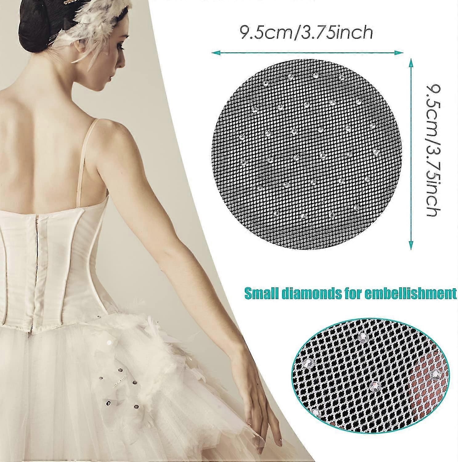 4 Pack Elastic Hair Nets, Invisible Hair Net, Bun Cover Elastic Edge ...