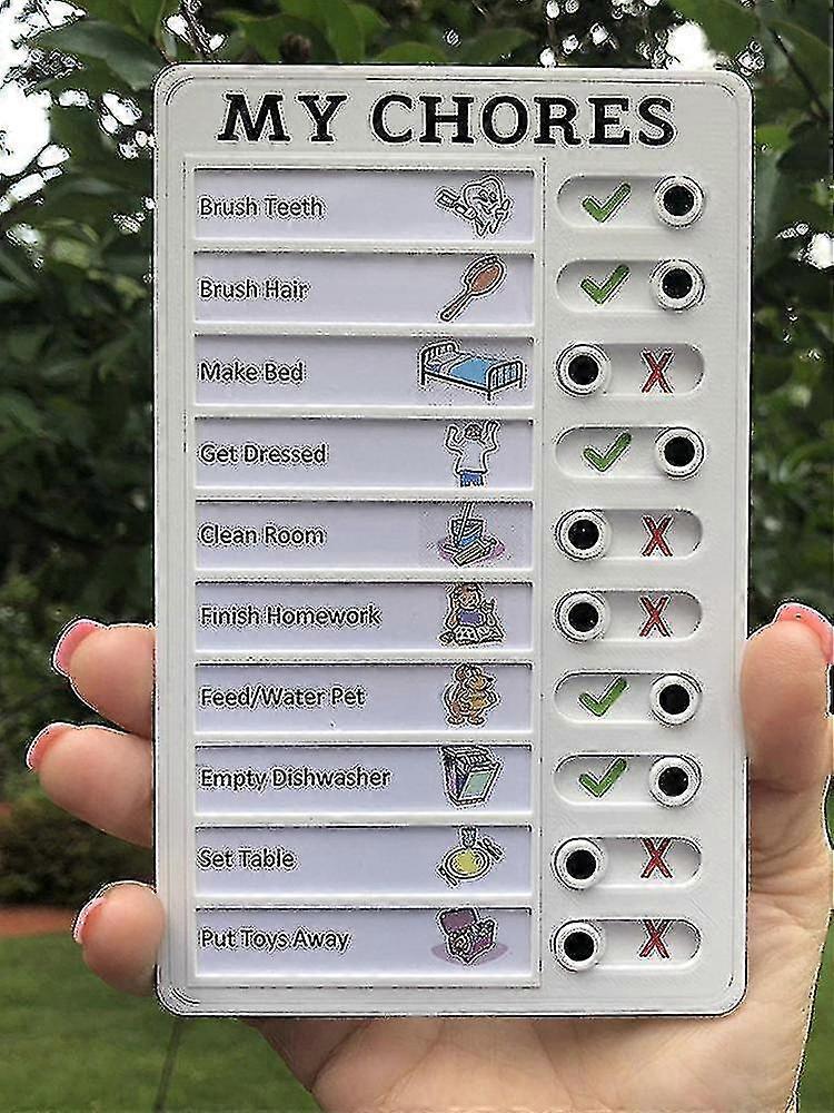 Chores Checklist Memo Plastic Board Chore Chart Reusable My Chores ...