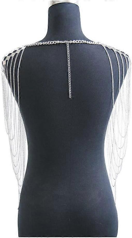 Body shoulder chain multi layer tassels shoulder chain body chain with ...