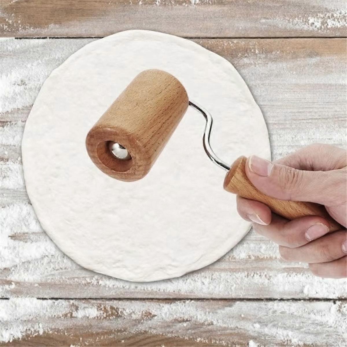 Rolling Pin Pastry and Pizza Roller Wooden Baking Crush Nuts Crackers ...