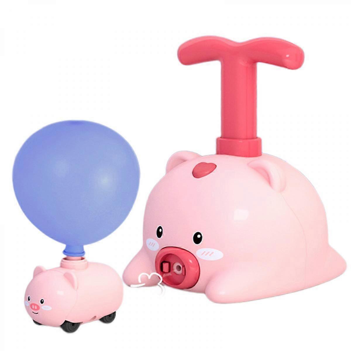 Balloon Powered Pink Pig Cars - Pink Pig Balloon Car Toy Set, Balloon ...