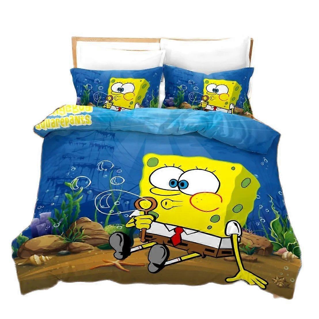 x446 Bed SheetsSquarePants print Duvet Cover,Cartoon Spongebob Bedding ...