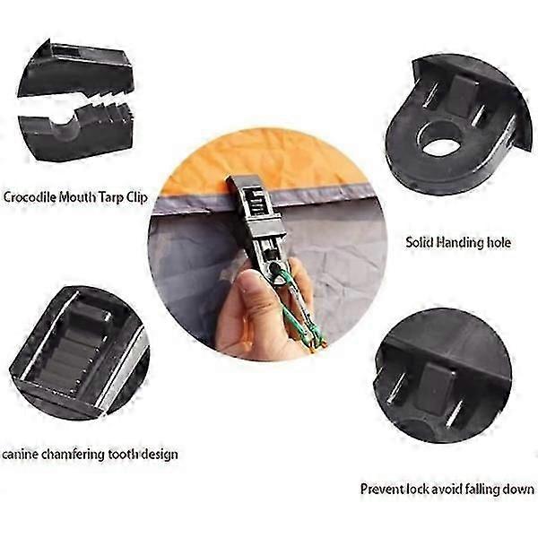 10pcs Adjustable Heavy Duty Tarpaulin and Screen Tarpaulin Clips ...
