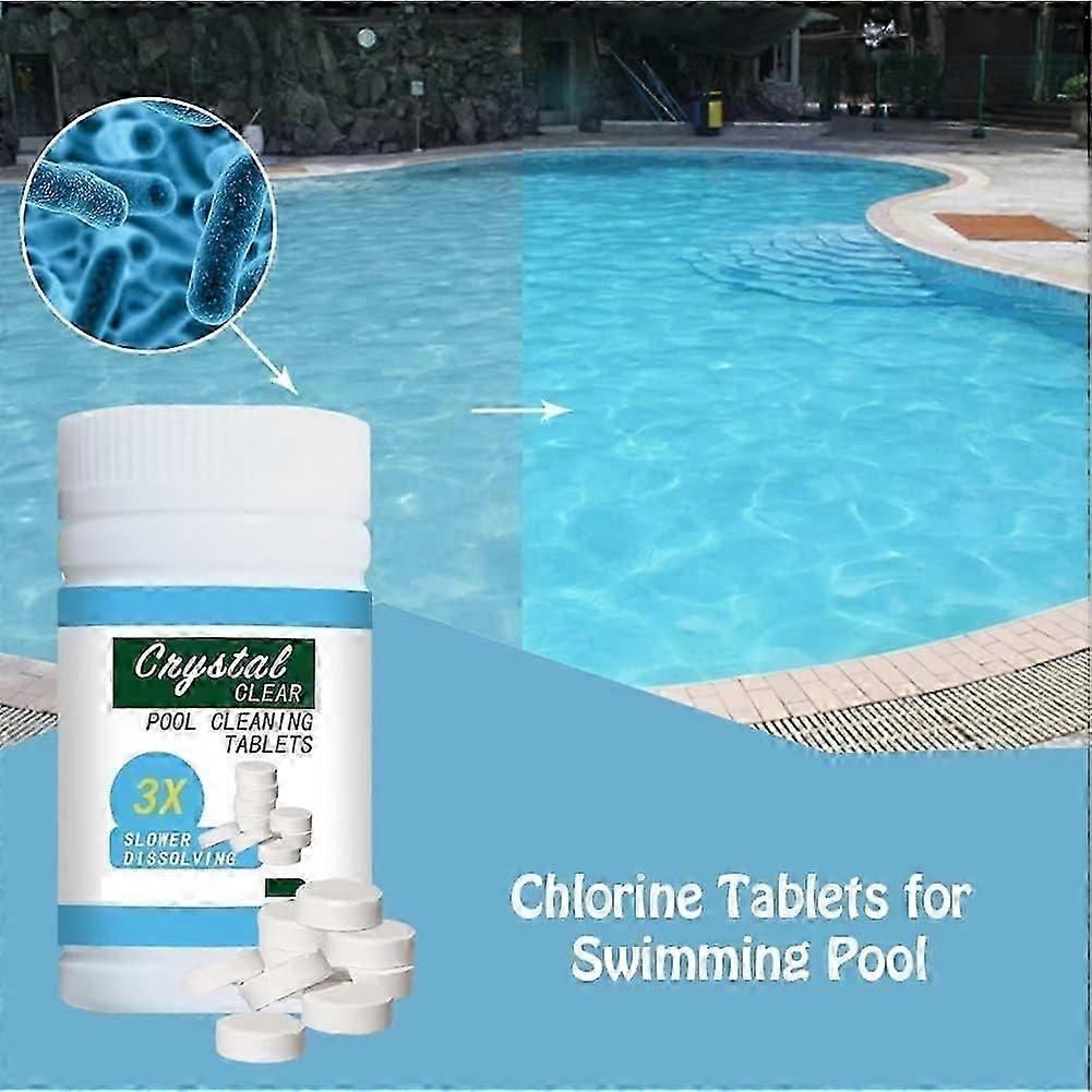 2Pcs Chlorine Tablets for Swimming Pool,Chlorine Tablets,Chlorine ...