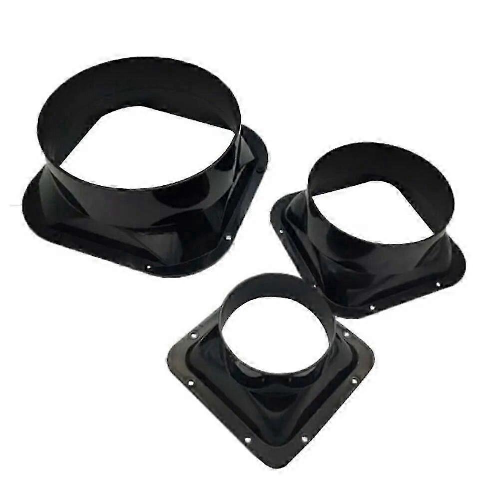 unique 100-300mm ABS Flange Duct Fan Hose Connector Air Ventilation ...