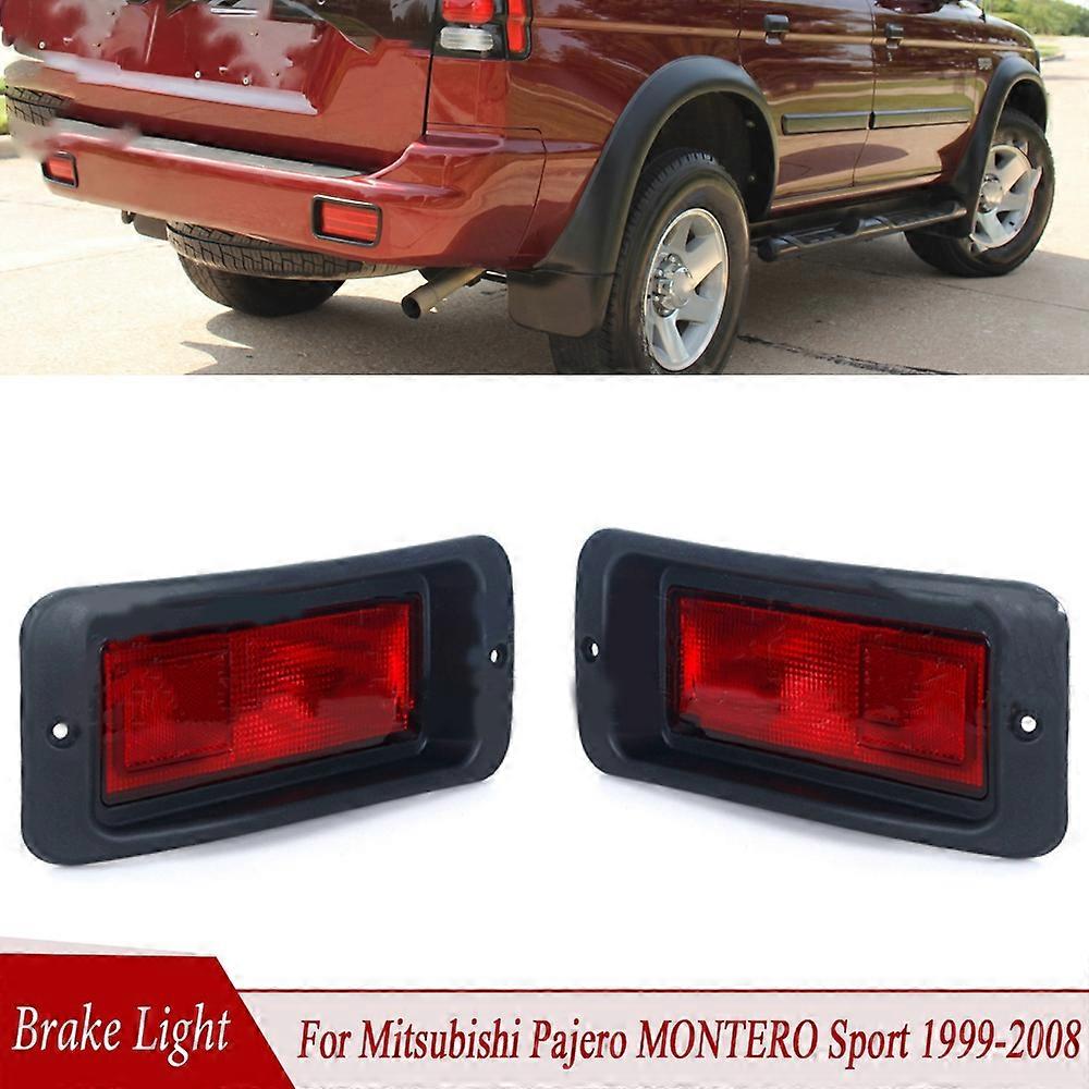1Pair Rear Bumper Reflector Light Tail Light for Mitsubishi Pajero ...