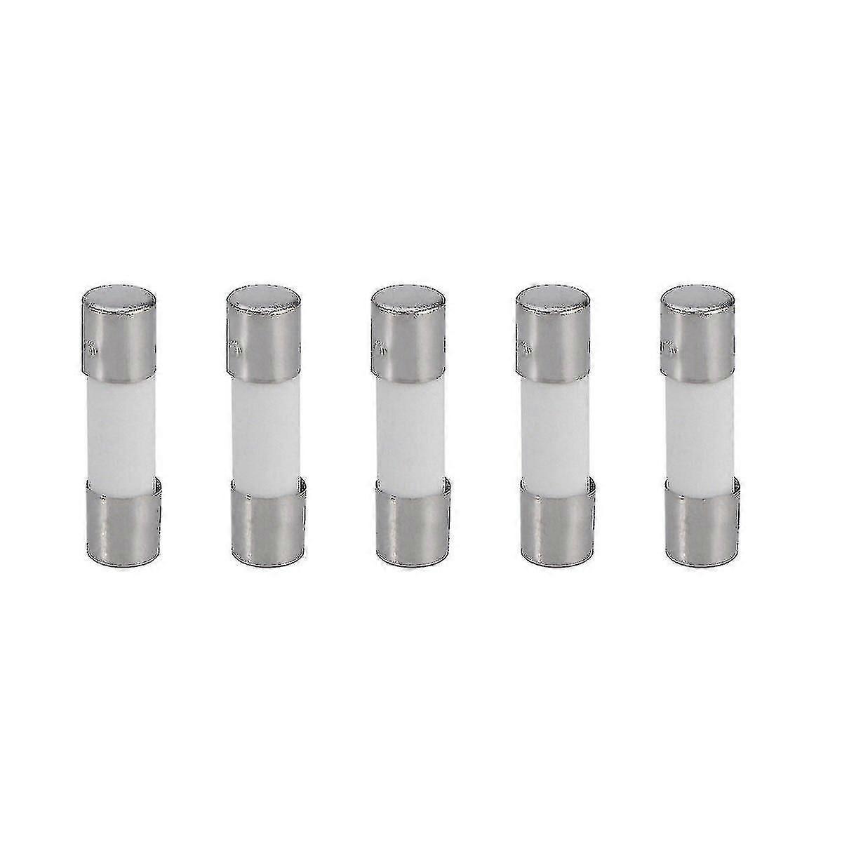 Ceramic Fuse 6.3A 250V 5 Pcs - Slow-Blow 20x5mm Electrical Fuse for Circuit Protection | Fruugo UK