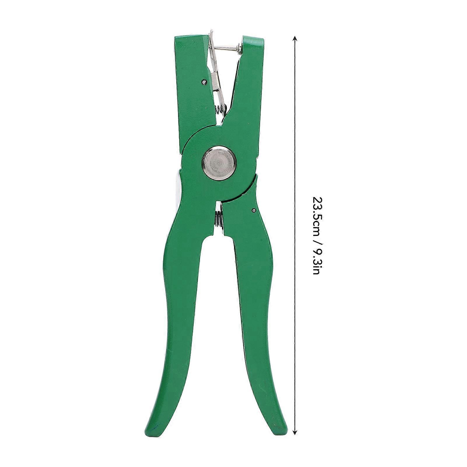 Livestock Ear Tag Applicator Kit Green Cattle Tagger with 2 Needles ...