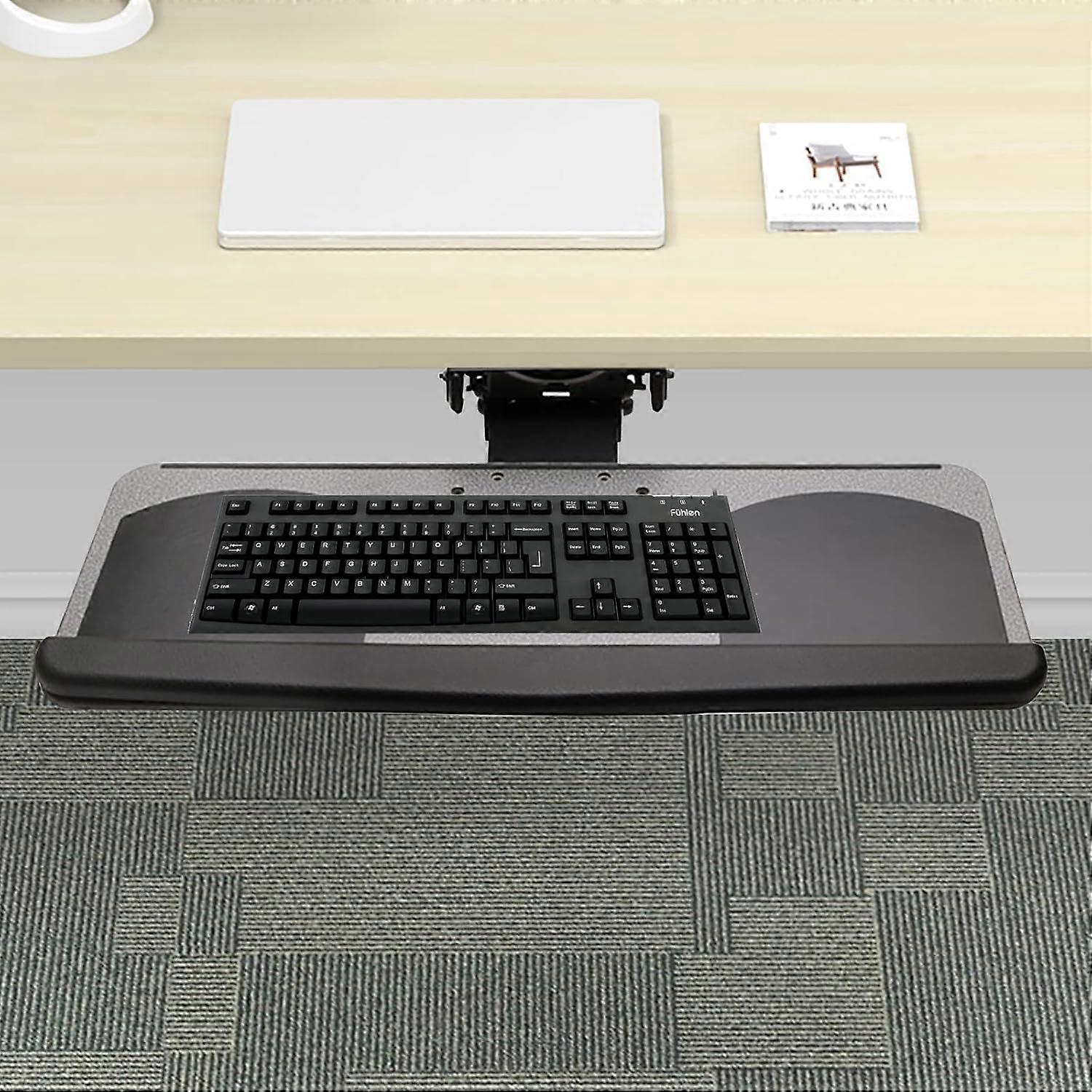 Keyboard Tray, Under Desk Computer Keyboard, Adjustable Keyboard Drawer ...