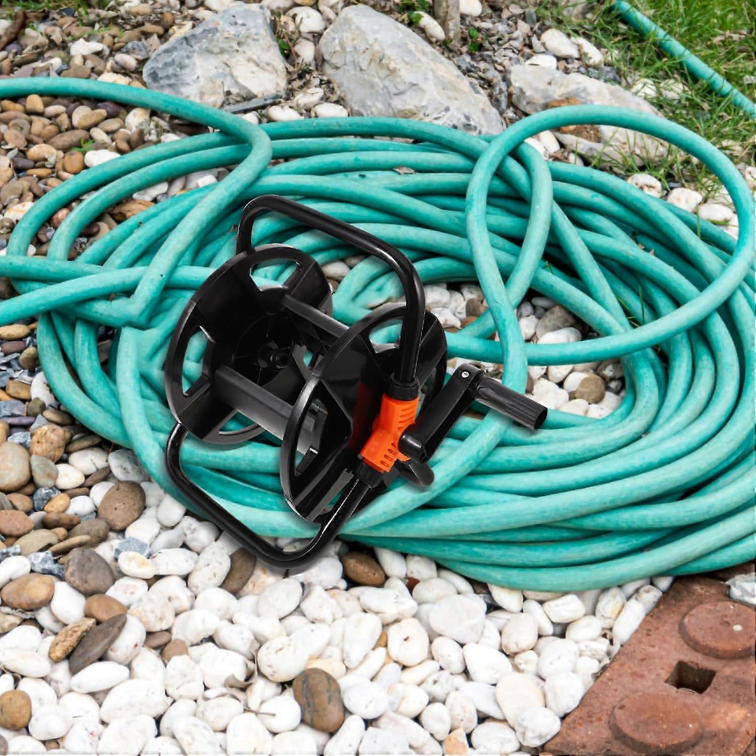 Garden Hose Reel Holder Frame Mounted Storage Rack for Water Hoses ...