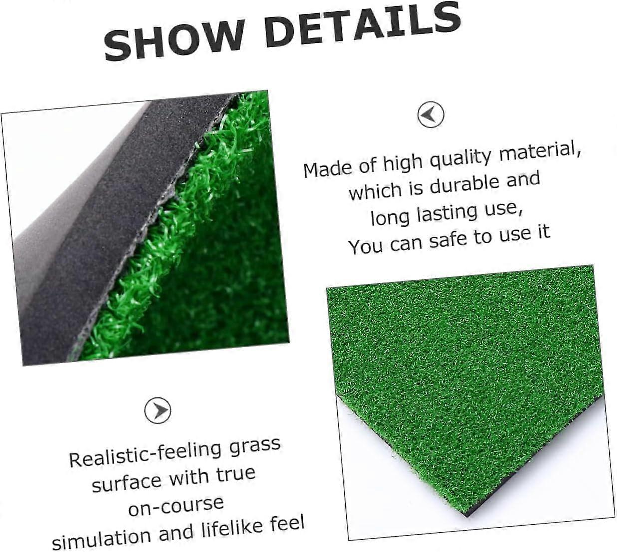 Indoor Golf Swing Practice Mat 50x80cm Portable Mini Hitting Pad for ...