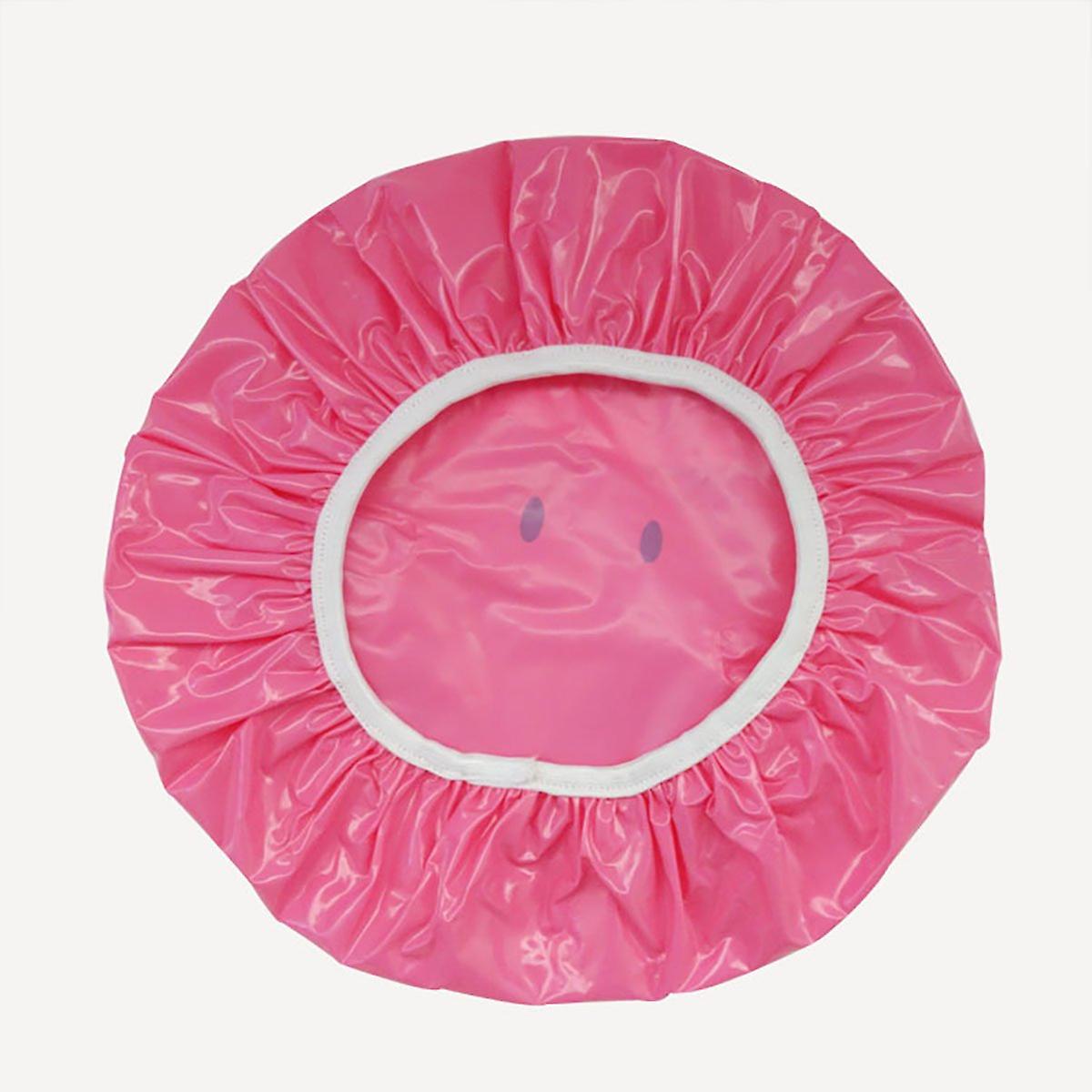 Set of 2 Waterproof Cute Cartoon Shower Cap Children Kids 3D Animal Spa ...