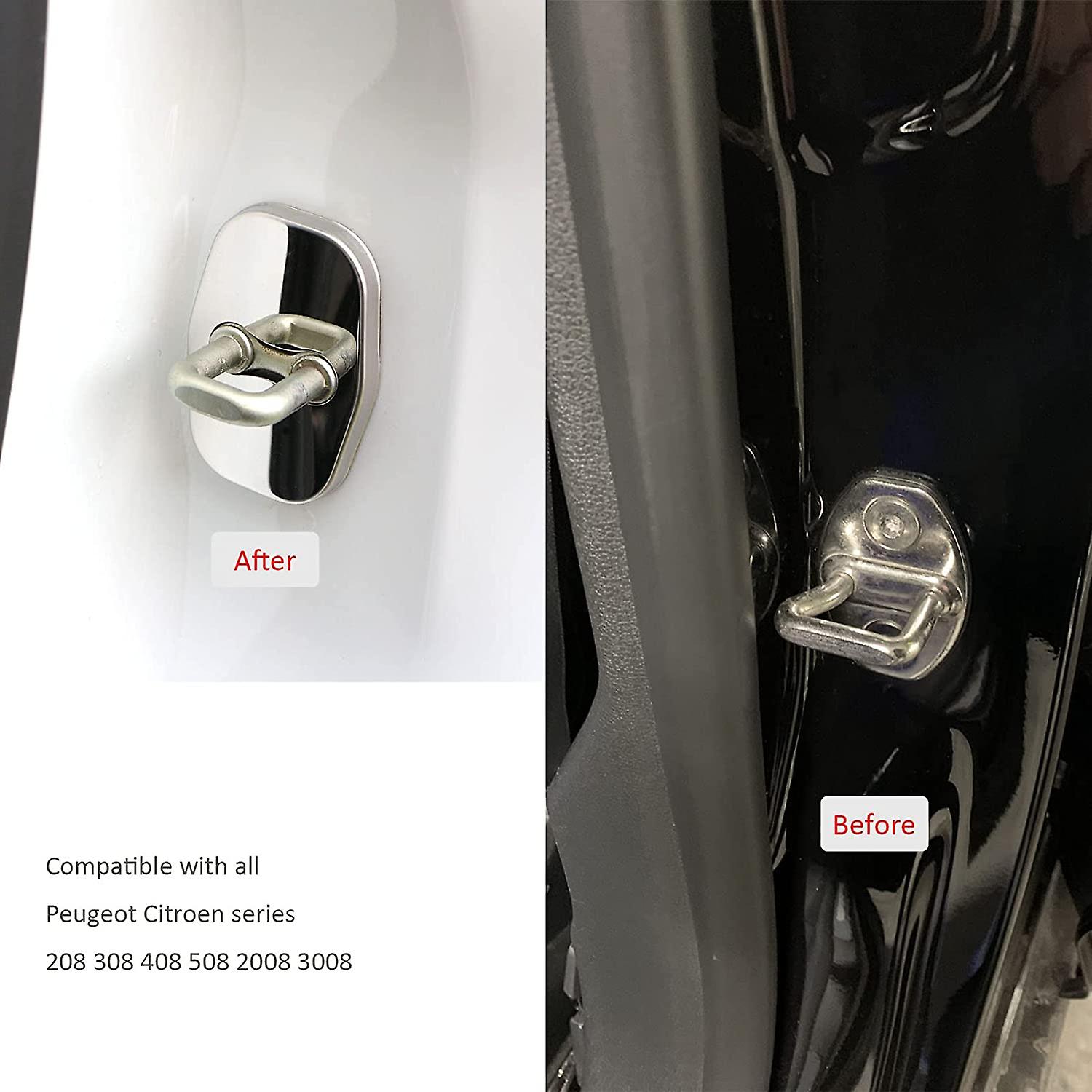 Car Door Lock Cover Protector For Guard Latch Cap Sticker Buckle Anti ...