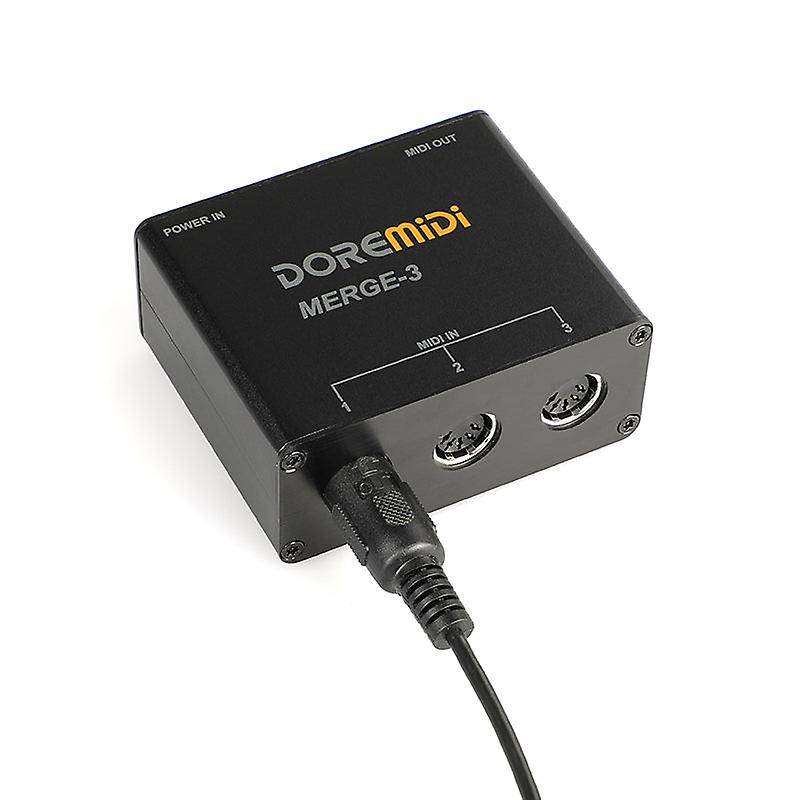 Doremidi Midi Merge-3 Guitar Five-pin Interface Midi Host Box Adapter Converter | Fruugo UK