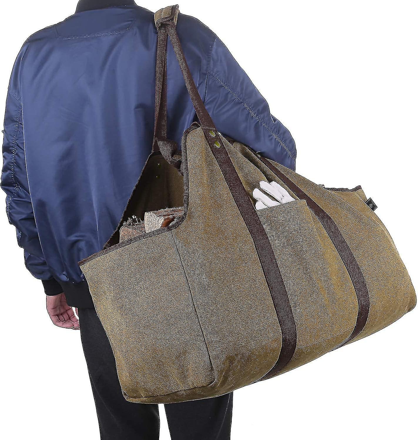 Extra Large Firewood Carrier Log Basket Firewood Bag | Fruugo UK