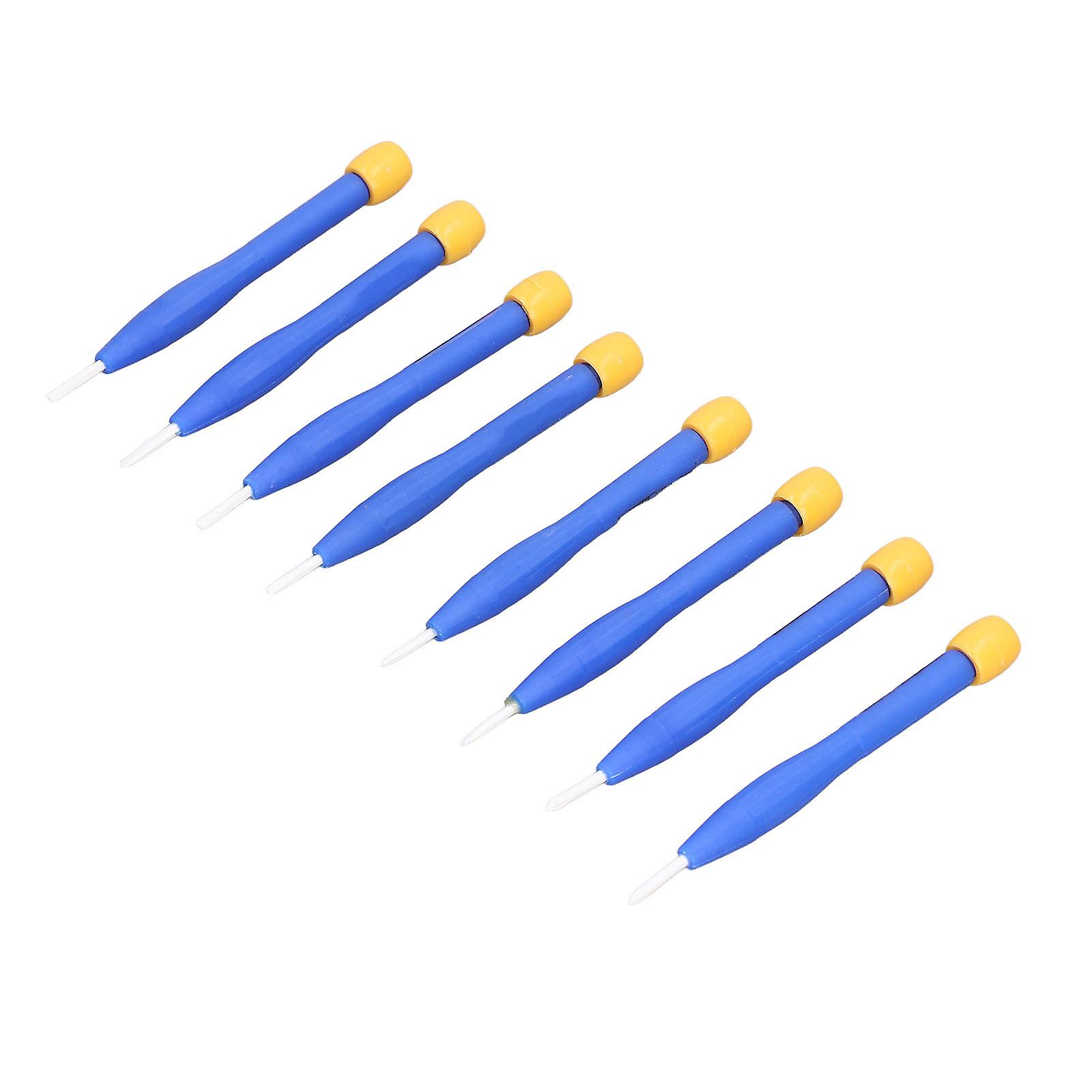 8PCS Zirconia Ceramic Insulated Handle Screwdriver Set with Slot and ...