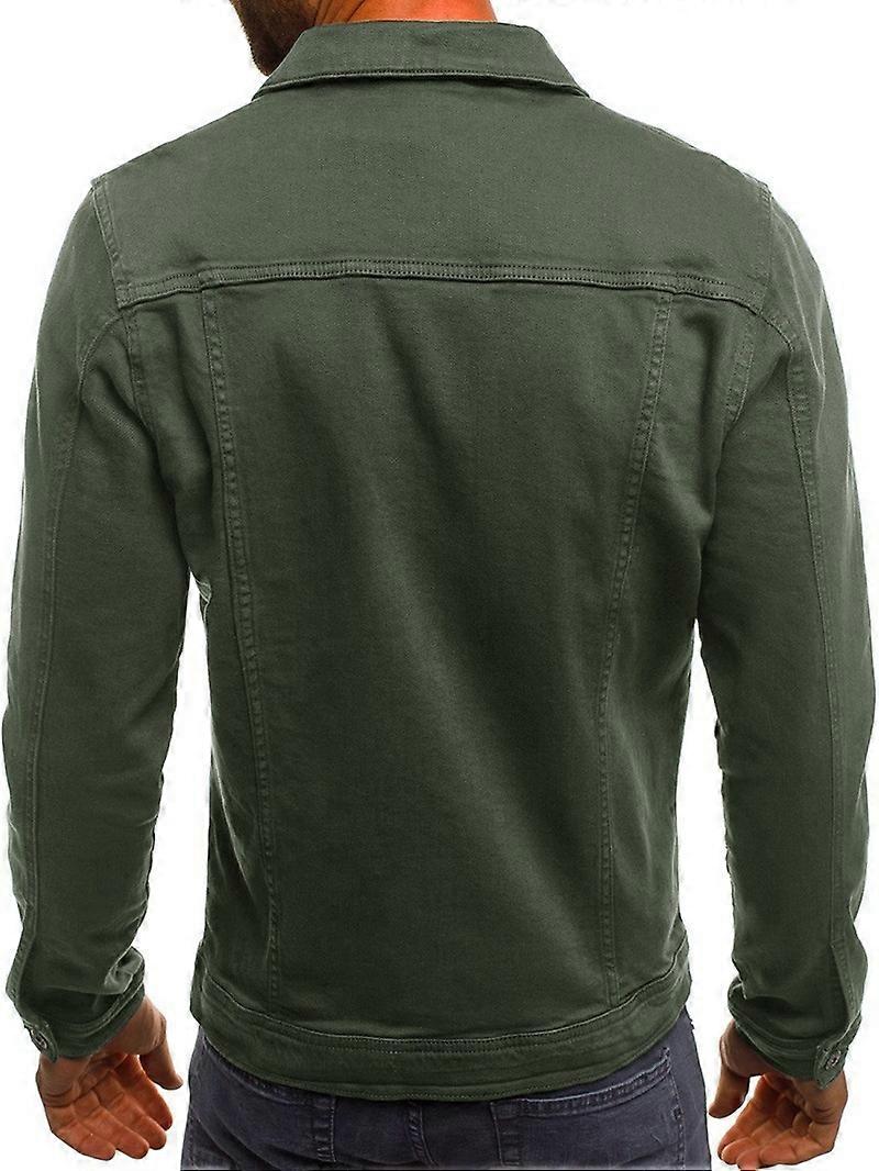 Mens Denim Jeans Jacket Short Slim Fit | Fruugo UK