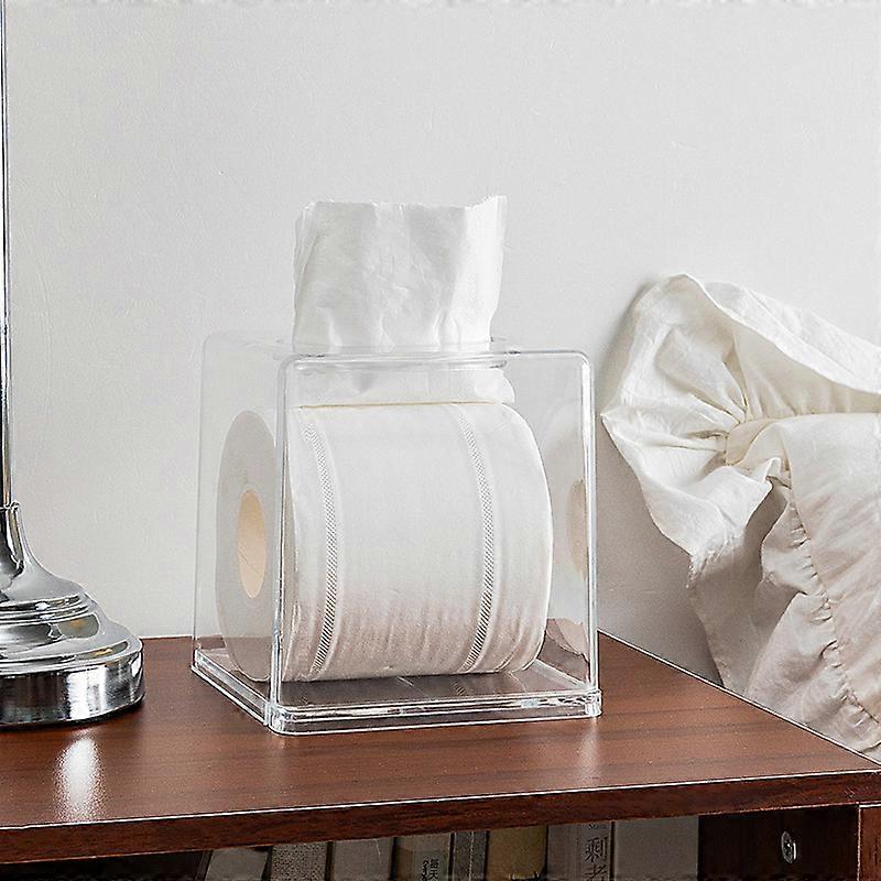 Clear Square Acrylic Tissue Box, Napkin Dispenser | Fruugo UK