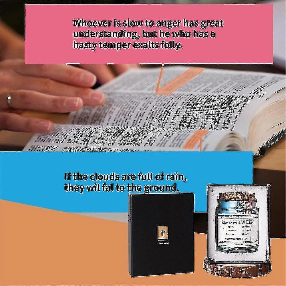 The Hope Jar Bible Verses, Glass Prayer Jar with 90 Coloring Scriptures ...