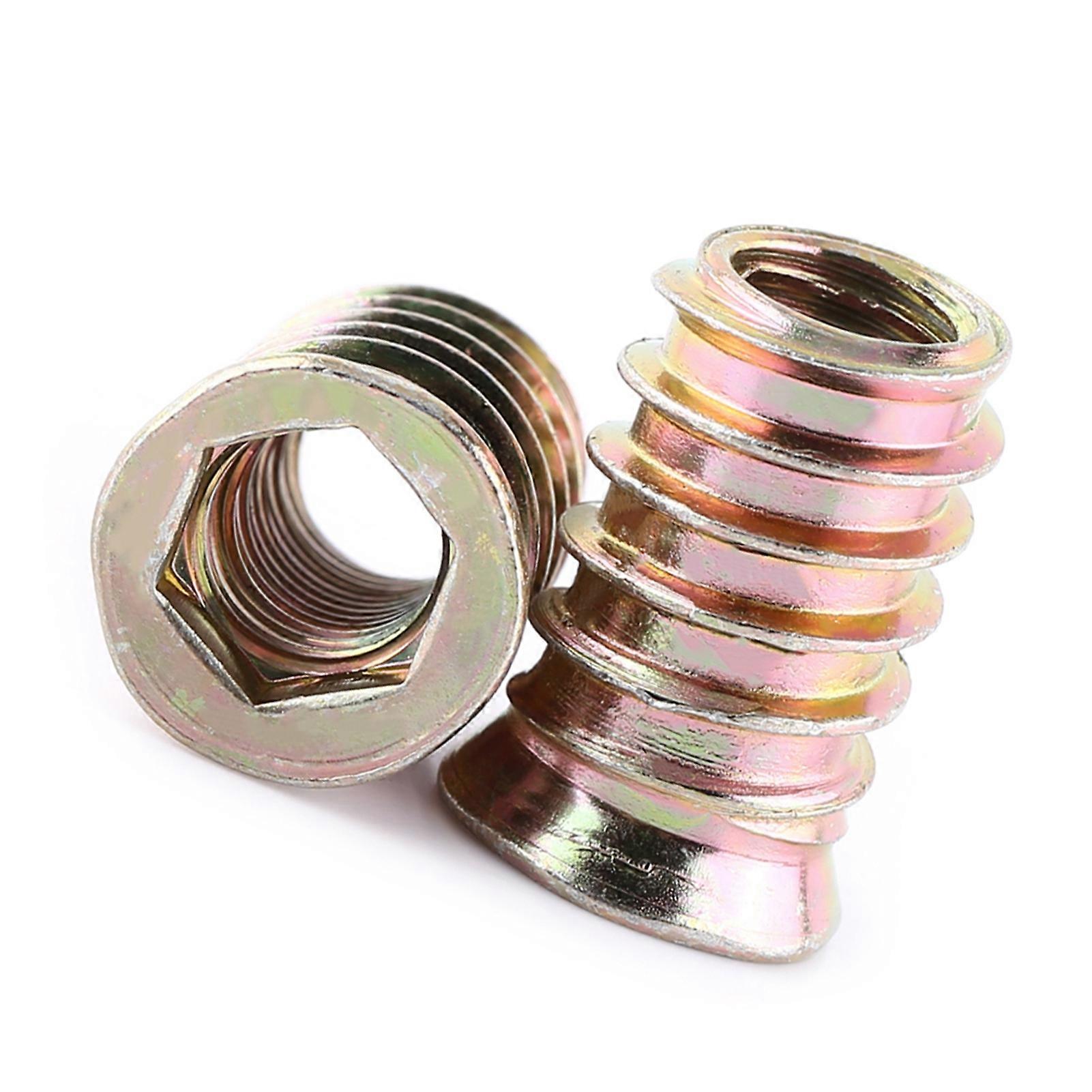 Wood Furniture Carbon Steel Hex Socket Drive Insert Nuts Threaded (M10 ...