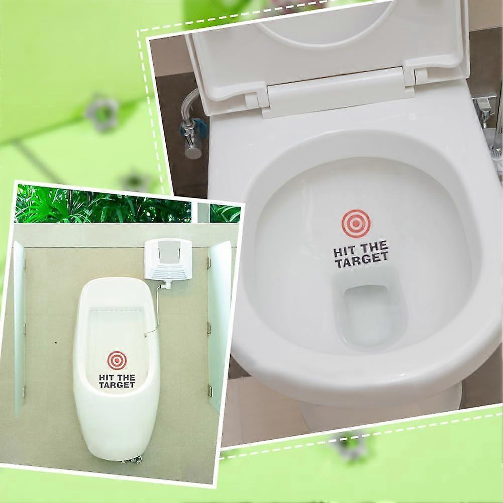 10 Sheet Toilet Target Aiming Stickers Red Bullseye Target Sticks Potty ...