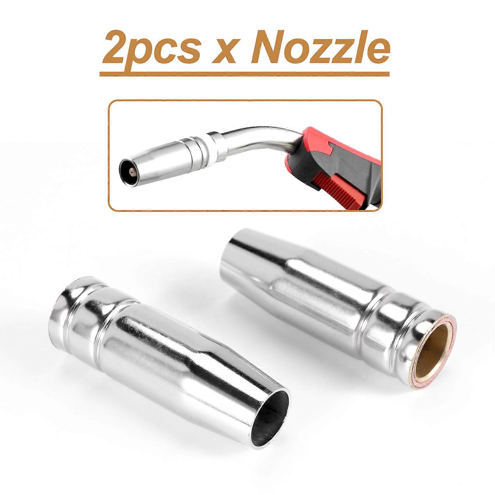 11Pcs/Set Mig Welding Nozzle Welder Torch Nozzles Gold Tip Holder Contact Tips 0.040 Inch Gas ...
