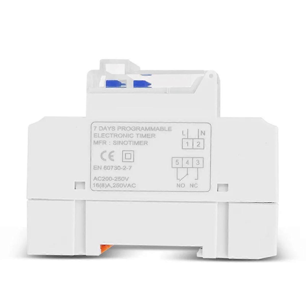 Programmable Digital Time Switch Relay Timer Control AC 220V 16A Din ...