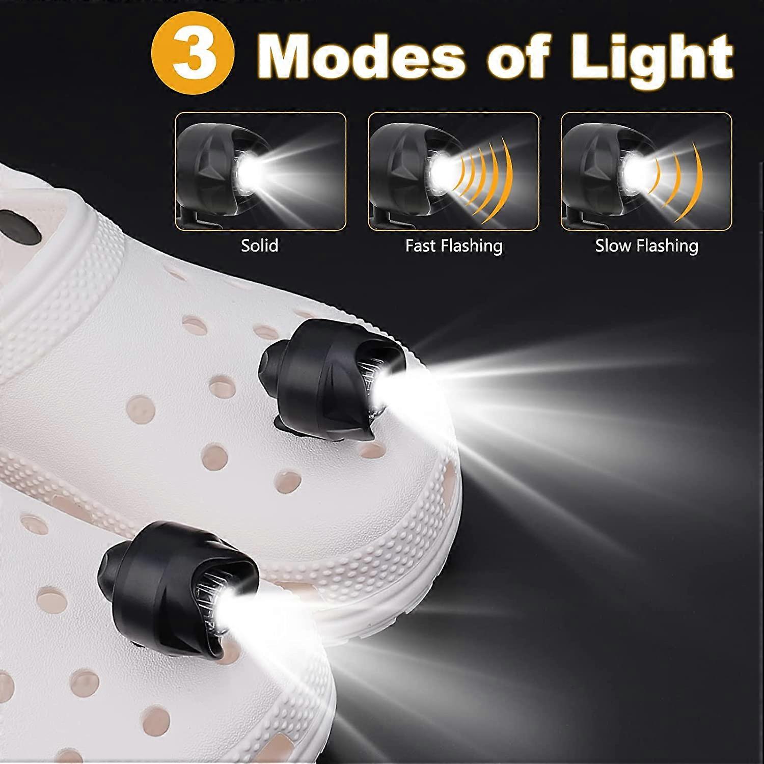 Lights for Crocs 2pcs, Headlights Flashlights Attachment for Crocs ...