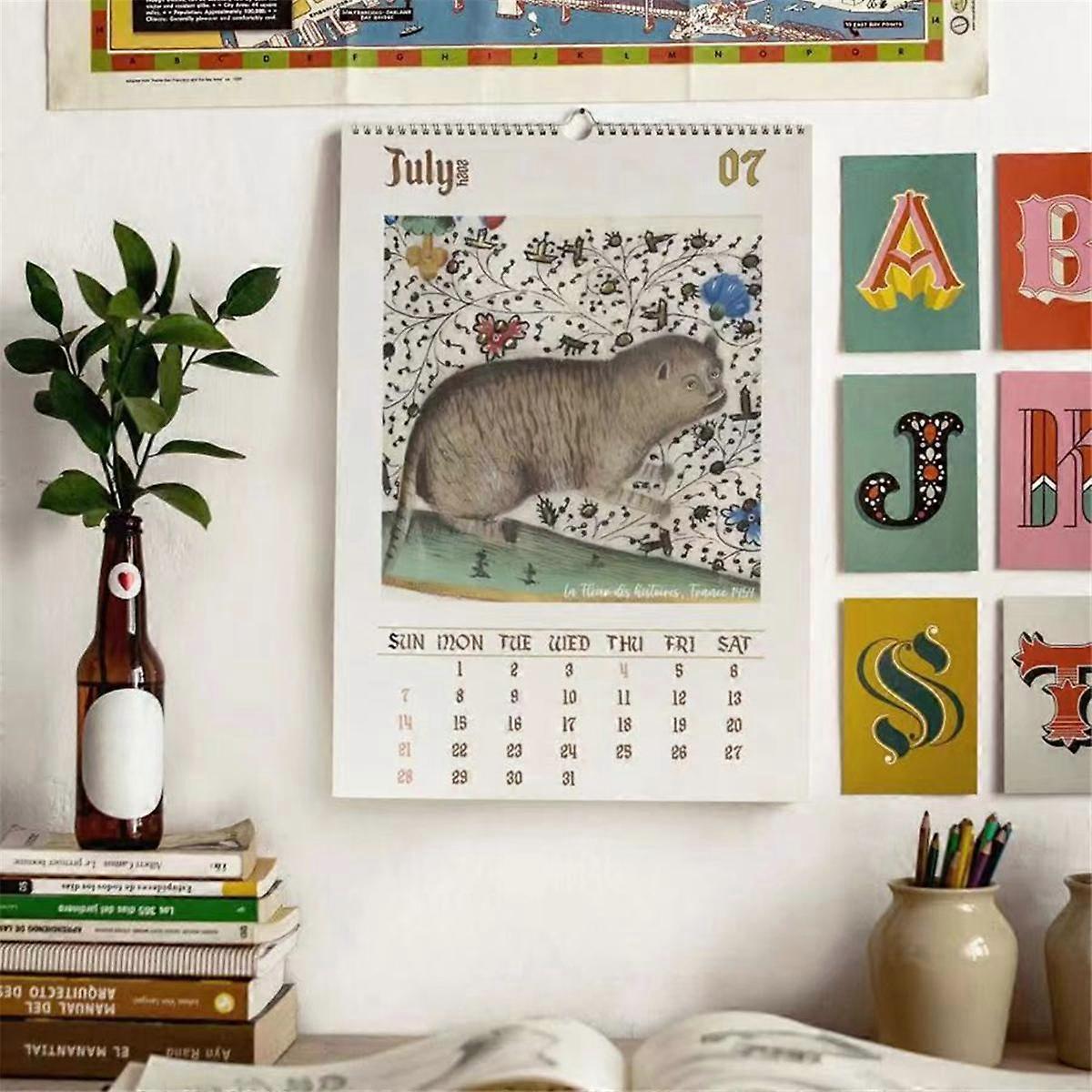 Weird Medieval Cats Calendar, Funny Weird Medieval Cat Calendar 2024 ...