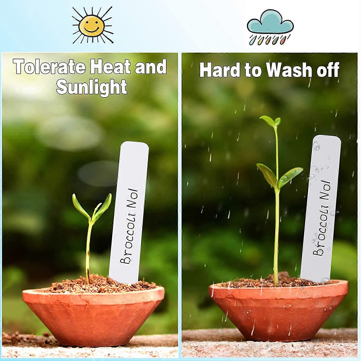 300pcs 4 polegadas plástico nome da planta etiquetas para mudas jardim ...