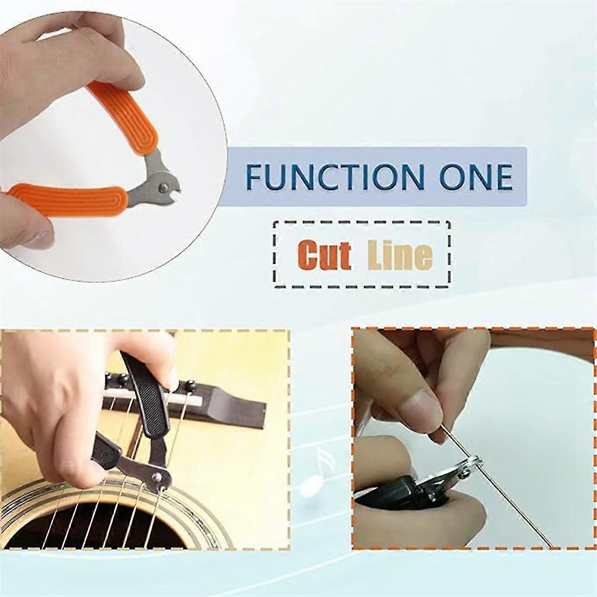 Guitar's String Cutter And Winder Tool, Acoustic Guitar Bridge Pin ...