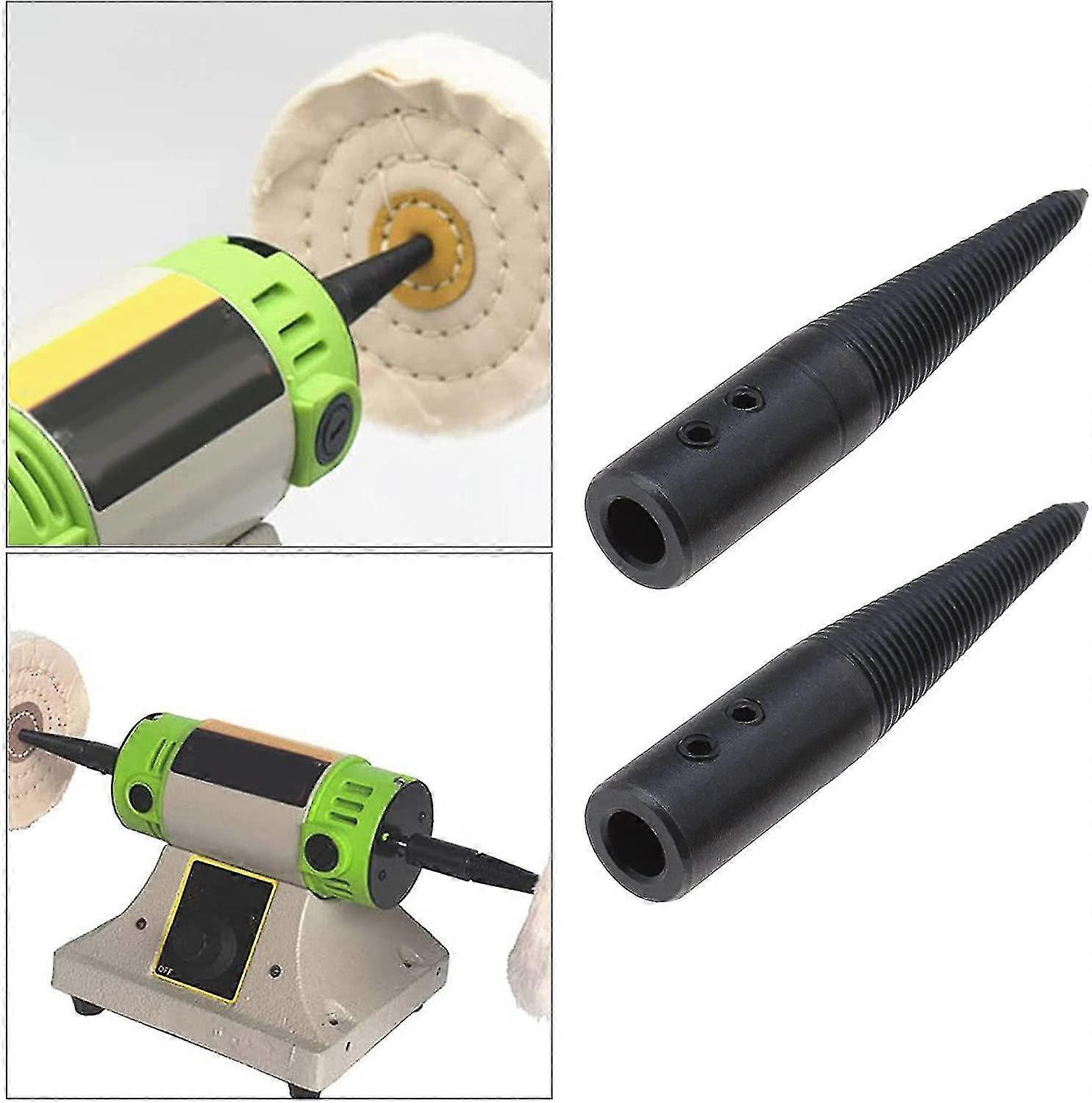 1 Pair Polishing Threaded Taper Spindle Adapters Connecting Rod Left ...