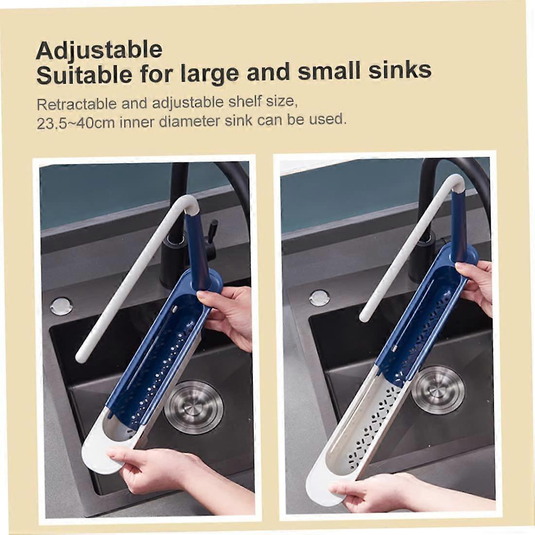 Sink Rack, Telescopic Sink Rack Kitchen Telescopic Kitchen Sink Drain ...