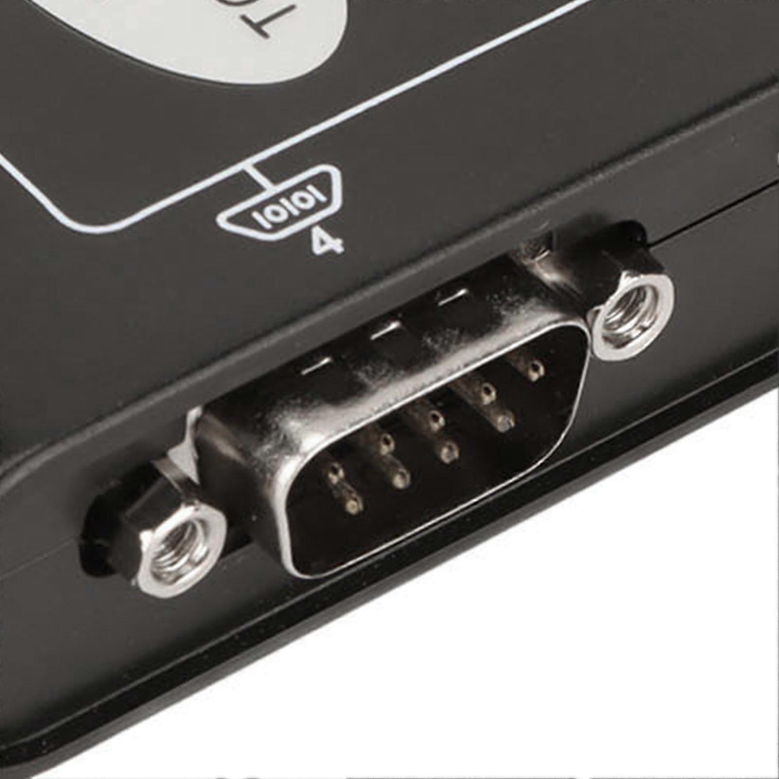 USB to Serial Adapter 4 RS232 Port COM Reserve Feature DB9 Compact USB ...