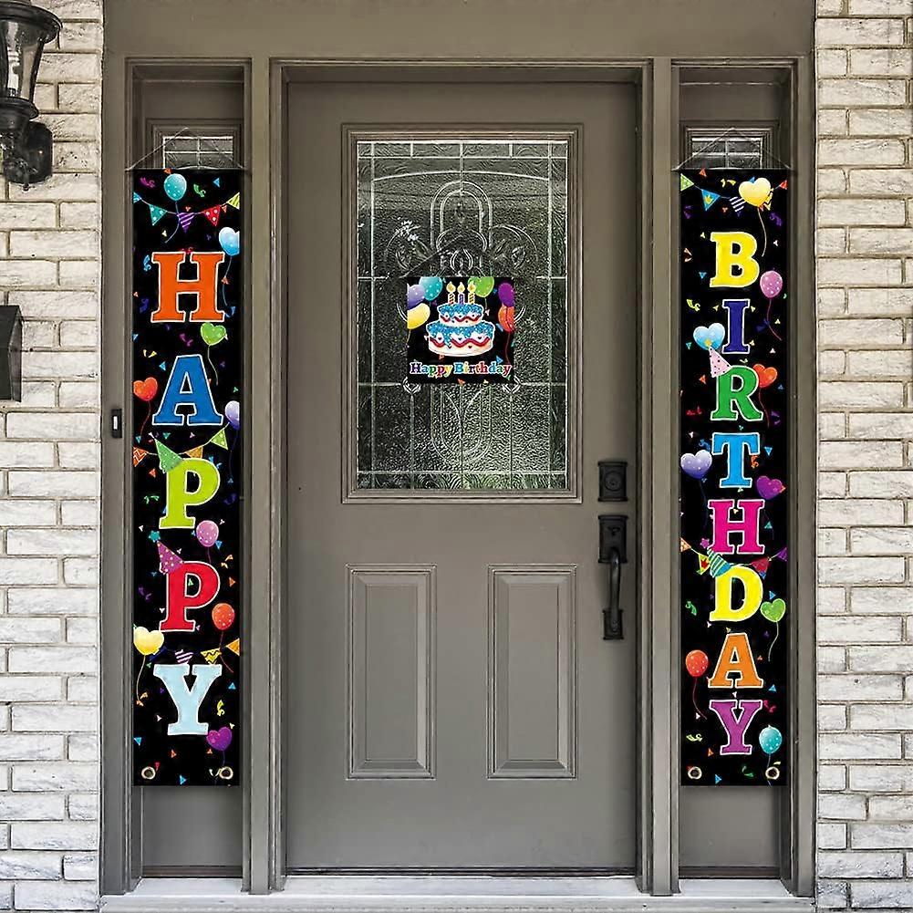 Happy Birthday Sign Birthday Banner for Women Porch Banners Happy ...