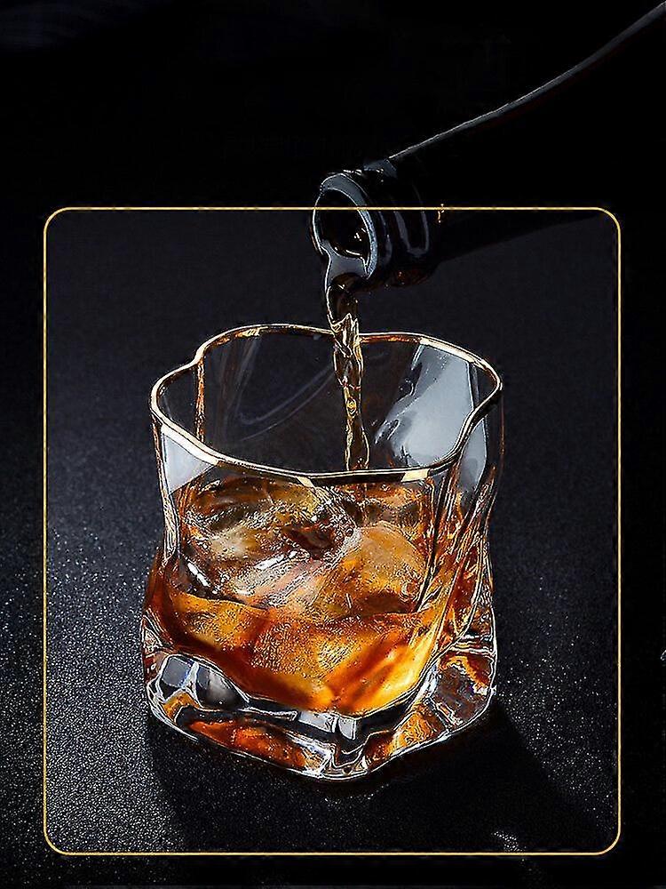 Whiskey Rock Glasses 3d Mountain Design - Creative Old Fashioned Glass ...