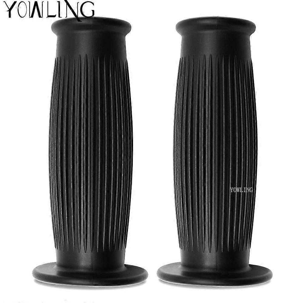Motorcycle 7/8 Retro Vintage Rubber Handlebar Hand Grips Bar End for ...