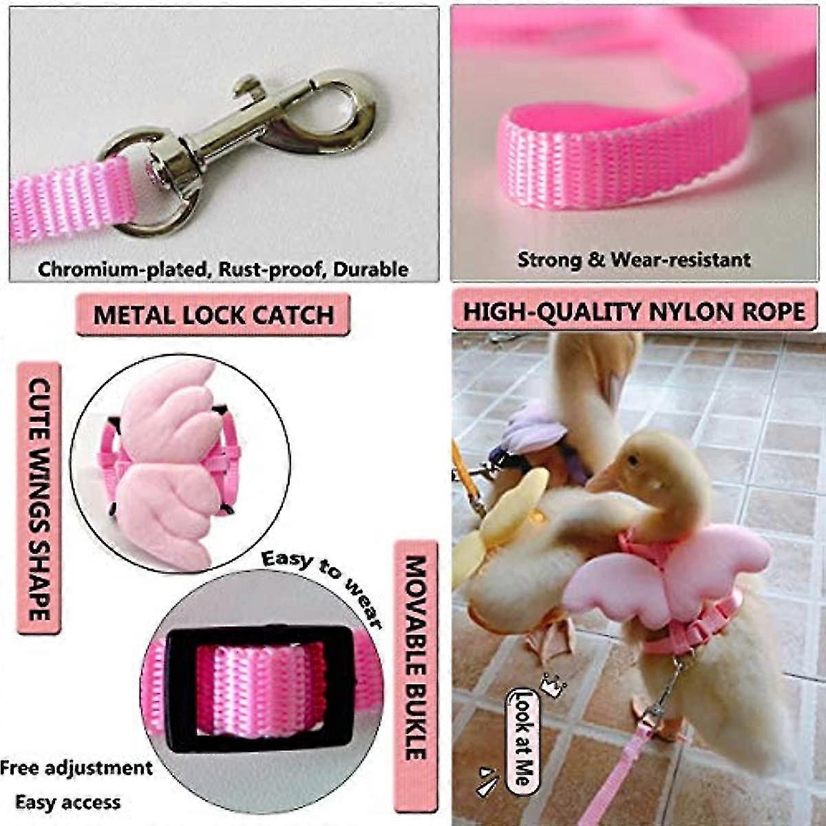 Pet Cole Duck Outside Walking Harness Leash Adjustable Outdoor Training ...
