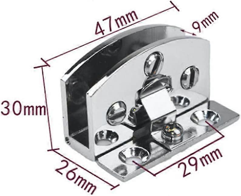 Glass Door Hinge 4 Pieces Zinc Alloy Glass Door Hinge Hinge Wall ...