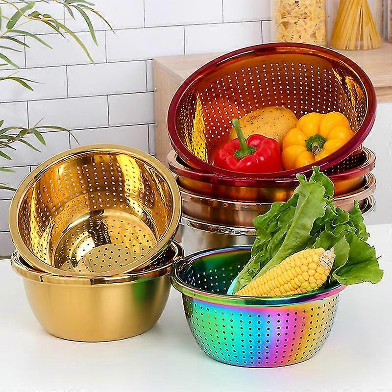 Multifunctional Stainless Steel Basin Sink Kitchen Colander Fine Mesh ...