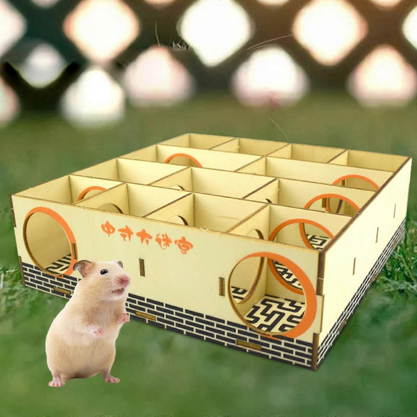 Hamster Maze Hamster Maze Tunnel Labyrinth Puzzle Toy Guinea Pigs Wooden For Hamsters Gerbils ...