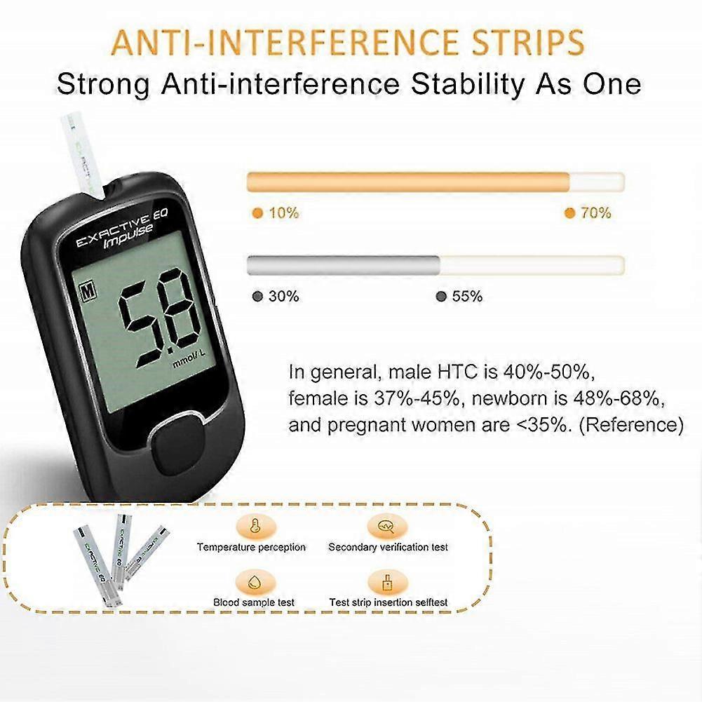 Smart Digital Display Glucometer Portable Blood Sugars Test Kit with ...