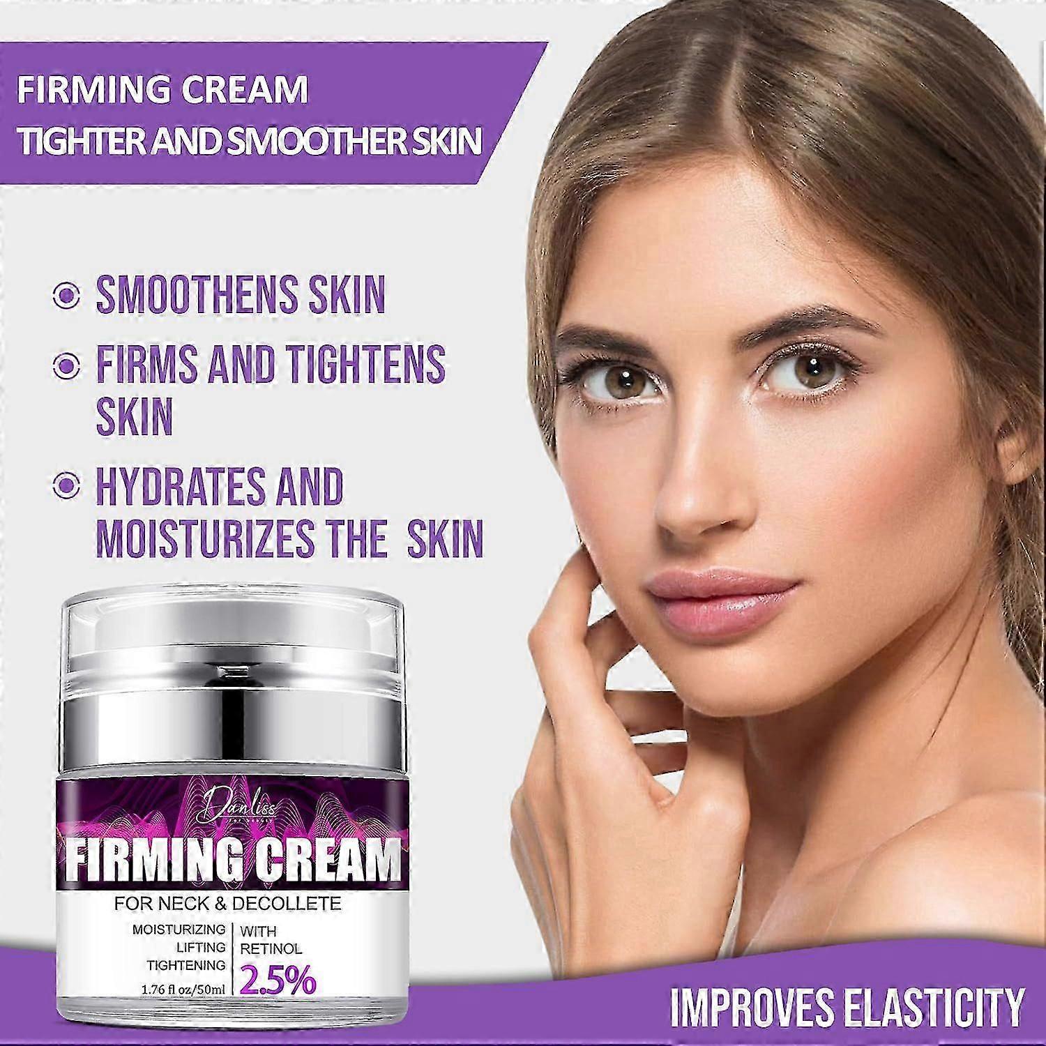 Neck Firming Cream: Anti-Aging Moisturizer with Retinol, Collagen & Hyaluronic Acid for Men ...