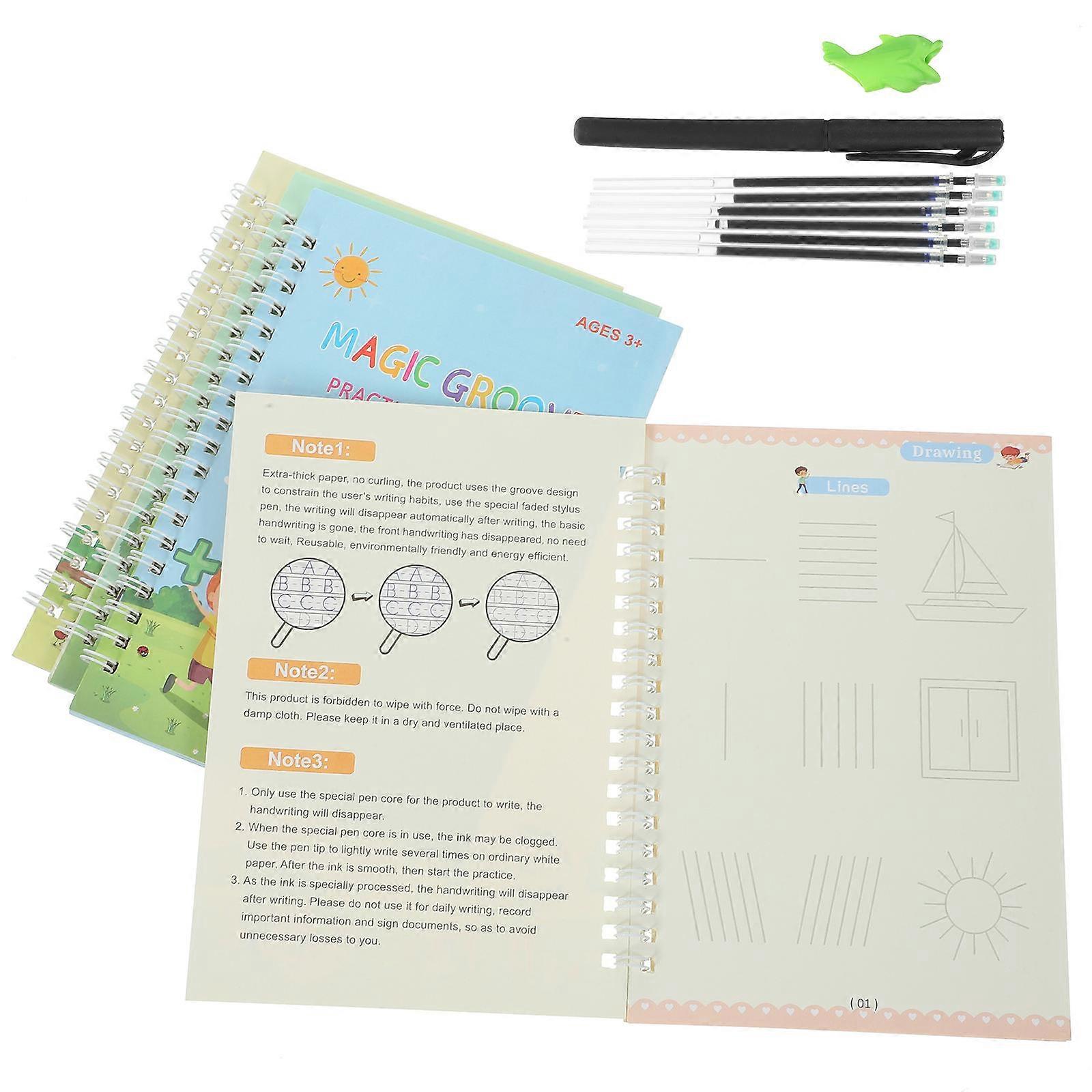 Handwriting Books For Children 1 Set Grooved Writing Practice Book ...