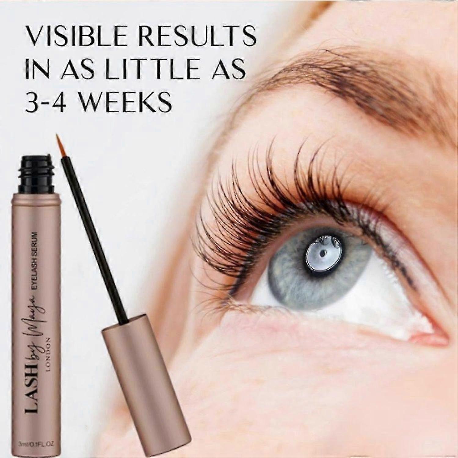 3ml Eyelash Growth Serum Lengthen Thicken Volumize Eyelashes Curl ...