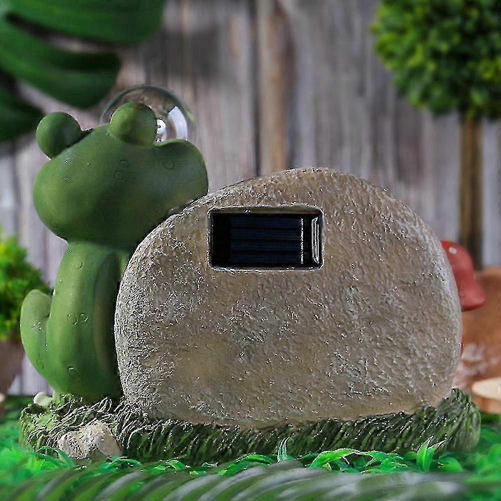 Garden Statue - Outdoor Welcome Sign Bubble Decoration With Solar Led ...