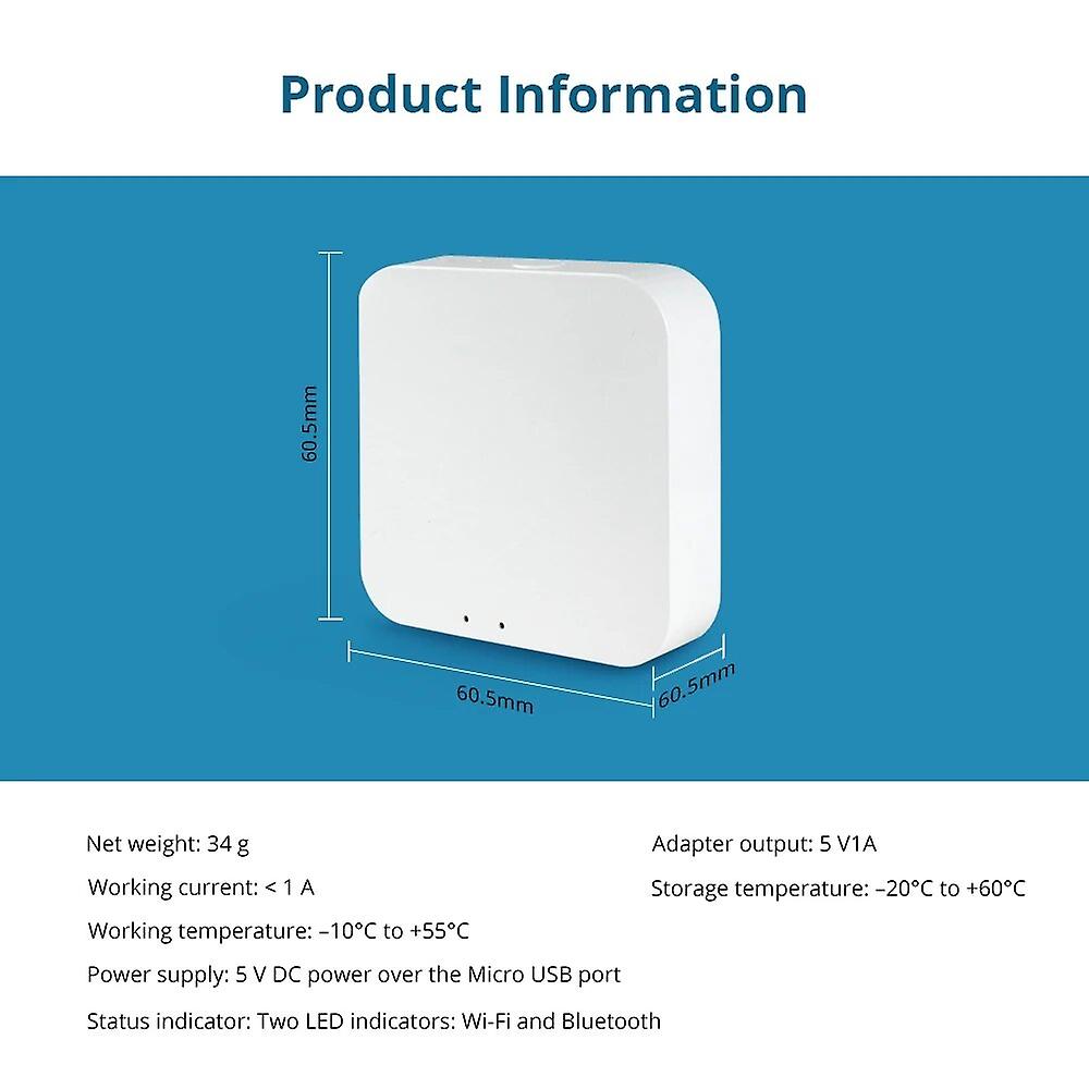 Bluetooth hub wifi smart home bridge wireless remote controller blue ...