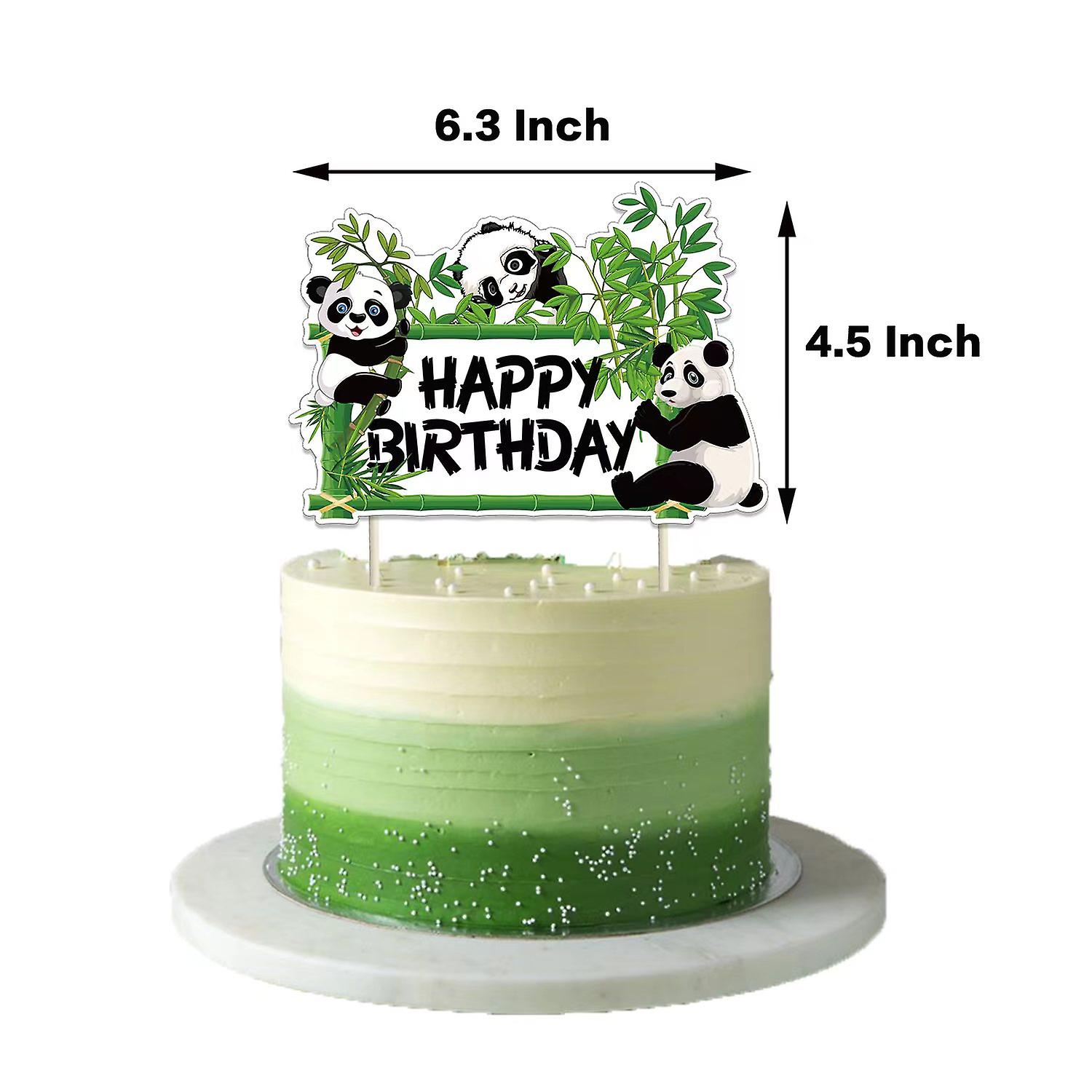 Panda Theme Birthday Party Decor Paper Banners Cupcake Toppers Balloons ...